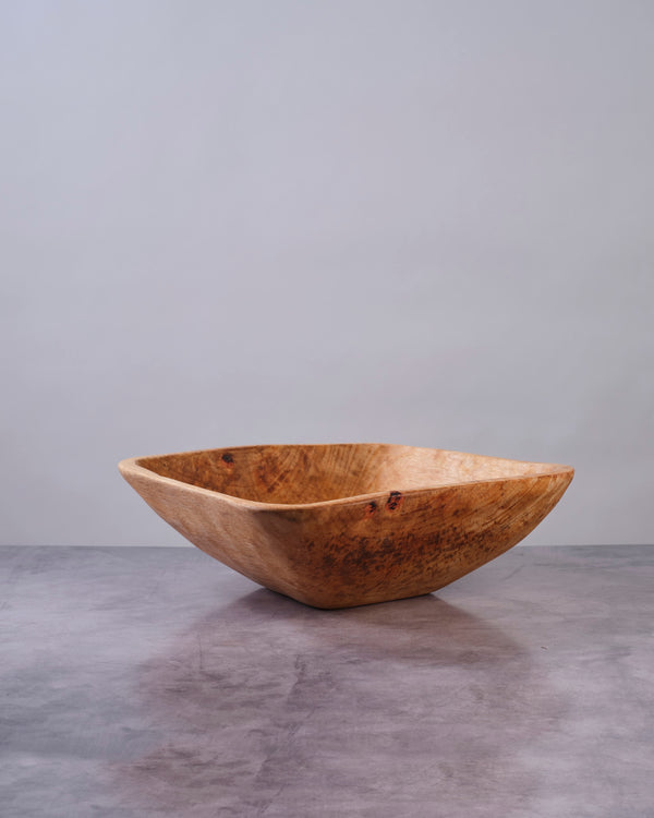 Medium Nesting 14-inch Contemporary Square Hardwood Bowl | TerraKlay