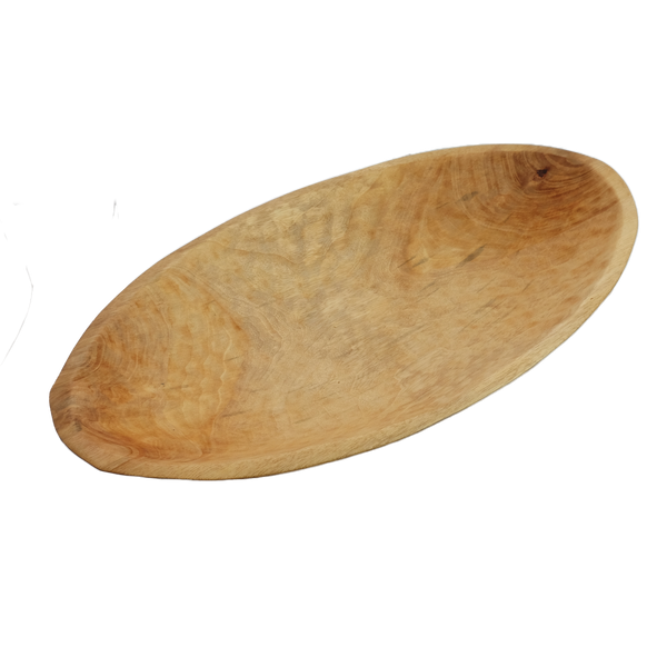28 inch Extra Large OVAL Wood Bowl - TerraKlay