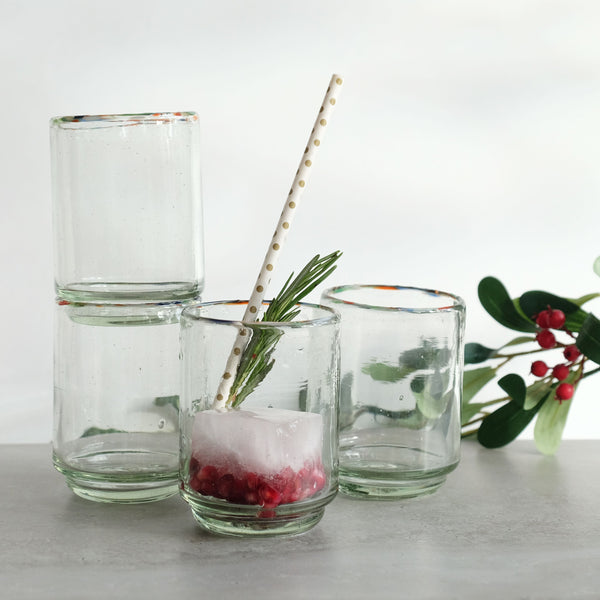 Medium Size Multi Rim Stackable Glasses | TerraKlay