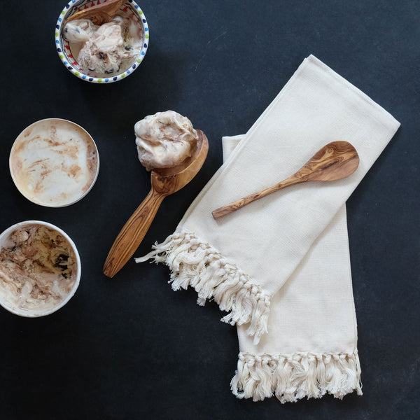 Cream Cotton Dinner Napkins | TerraKlay