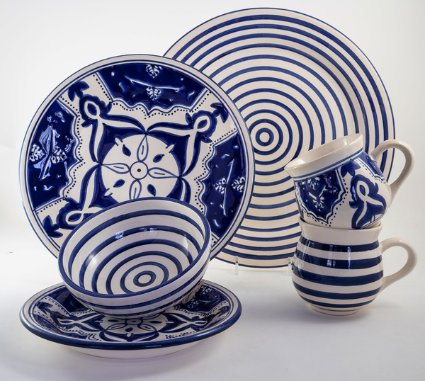 Nigella Hand Painted Dinner Plate - TerraKlay